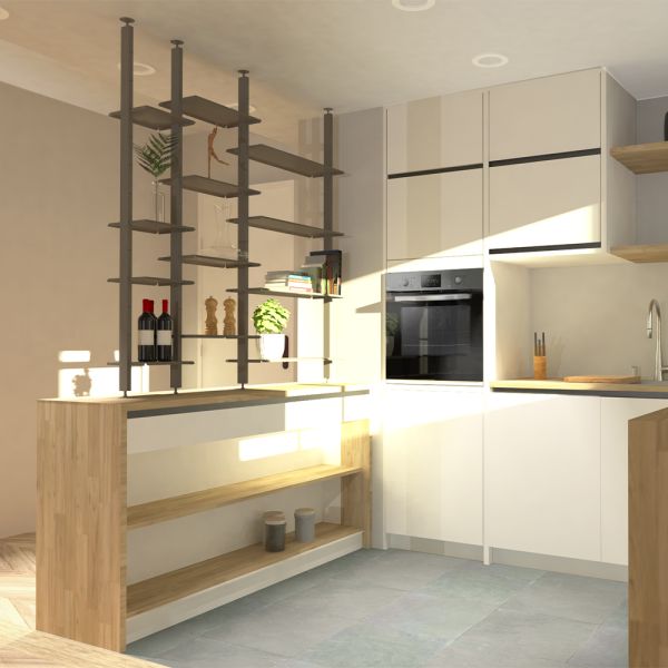 Etagère de séparation entrée | Bretagne Design
